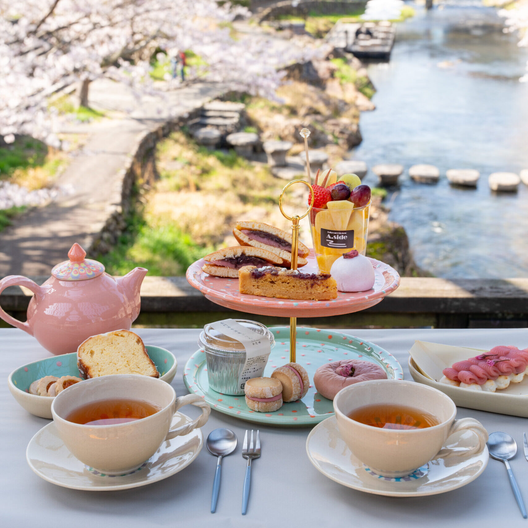 Spring Afternoon Tea - Visit Nagatoyumoto Onsen